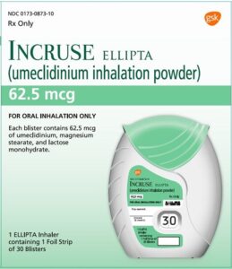 Incruse Ellipta Inhaler – Test Strip Center