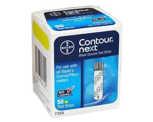 Bayer Contour Next 50 Count Red/Yellow Label – Test Strip Center